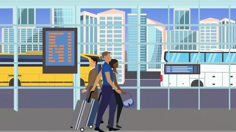 Bus Animation Stock Videos – Royalty-Free HD & 4K Videos