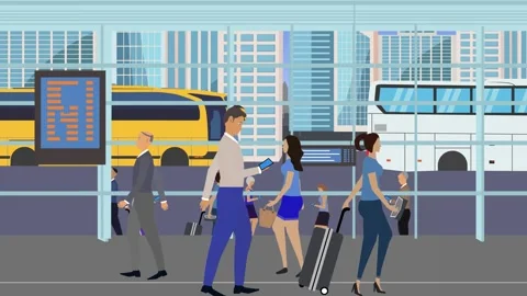 Bus Animation Stock Videos – Royalty-Free HD & 4K Videos