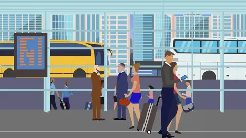 Bus Animation Stock Videos – Royalty-Free HD & 4K Videos