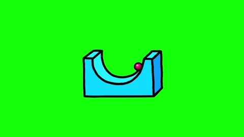 Cartoon animation of rolling ball in a b... | Stock Video | Pond5