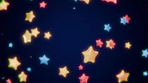 Cartoon animation of stars in the night ... | Stock Video | Pond5