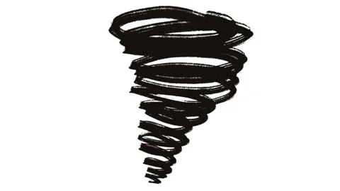 Cartoon animation tornado | Stock Video | Pond5
