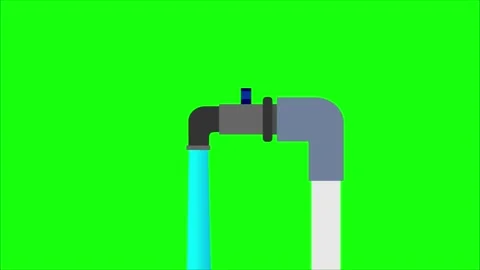 Cartoon animation of a water crane isola... | Stock Video | Pond5