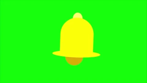 Cartoon animation of a yellow ringing be... | Stock Video | Pond5