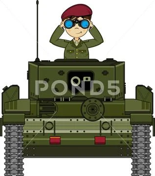Cartoon Army Tank The Tank Saves The Army. World Of Tanks Animation.