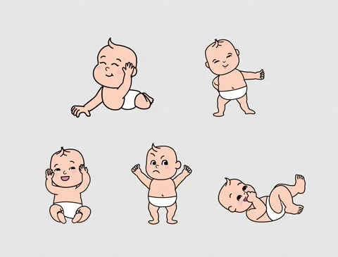 Cartoon Baby Animation. Cute baby. Motio... | Stock Video | Pond5
