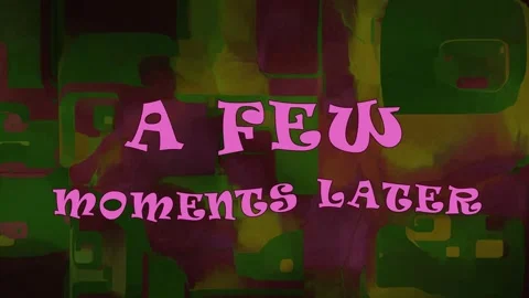 Cartoon banner with the words a Few Mome... | Stock Video | Pond5