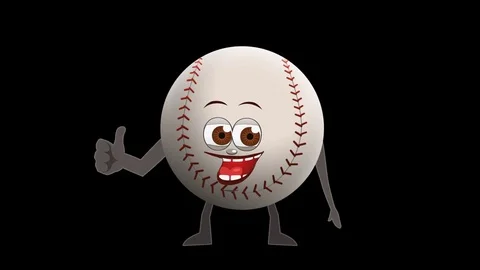 Cartoon Baseball Ball Good Animation wit... | Stock Video | Pond5