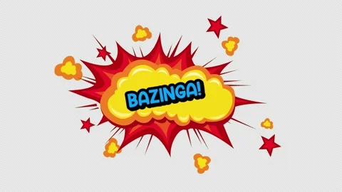 cartoon bazinga Comic Bubble speech loop... | Stock Video | Pond5