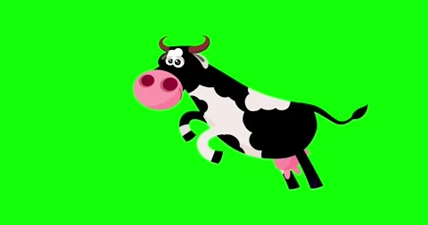 Cartoon big spotty speckled black and wh... | Stock Video | Pond5