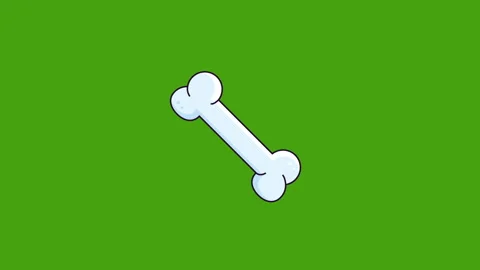 cartoon bone thumbs up icon animation. | Stock Video | Pond5