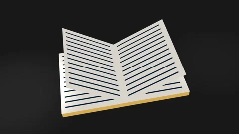 Cartoon Book Page Flip Turn Animation | Stock Video | Pond5