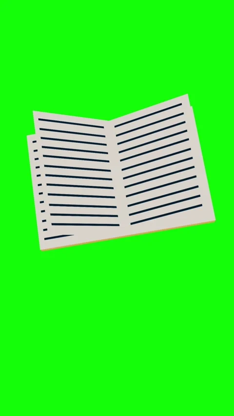 Cartoon Book Page Flip Turn Animation Ve... | Stock Video | Pond5