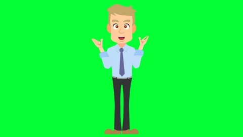 Cartoon boy clapping background and 2d a... | Stock Video | Pond5