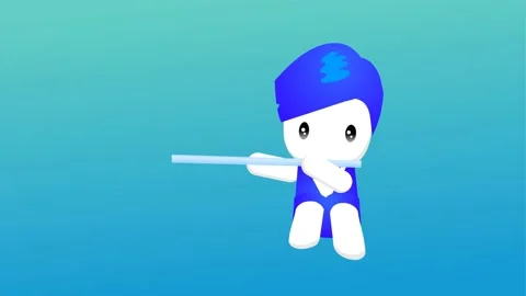 Cartoon boy Playing the Flute 2d animati... | Stock Video | Pond5