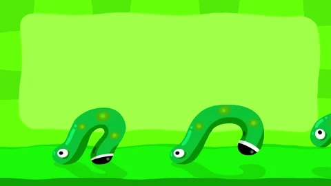 Cartoon character caterpillar animals wa... | Stock Video | Pond5