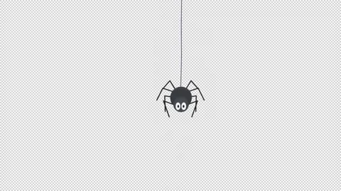 Cartoon character spider. Animation of a... | Stock Video | Pond5