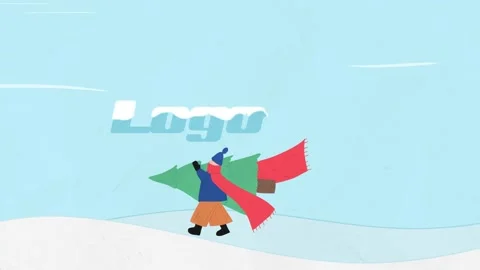 Cartoon Christmas Logo After Effects After Effects 254055902