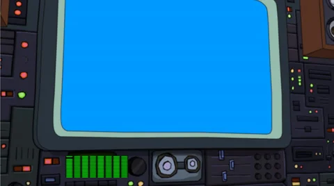 Cartoon Control Panel: With Blinking Lig... | Stock Video | Pond5