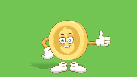 Cartoon dollar coin animated character f... | Stock Video | Pond5