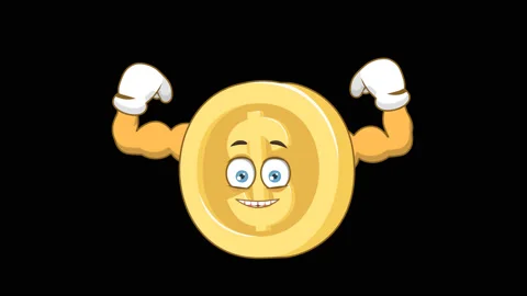 Cartoon dollar coin animated character f... | Stock Video | Pond5
