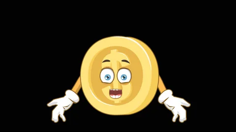 Cartoon dollar coin animated character f... | Stock Video | Pond5