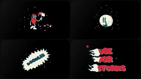 Cartoon Doodles Titles for After Effects ~ After Effects #278644323