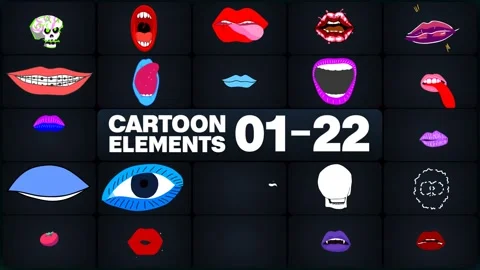 Cartoon Elements for After Effects ~ After Effects #248748261