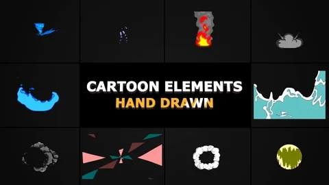 After Effects Template: Cartoon Elements Pack #101887651