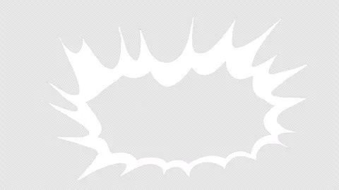 A cartoon explosion and impact effect on... | Stock Video | Pond5