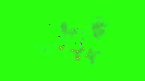 Cartoon Explosion Green Screen Stock Footage ~ Royalty Free Stock ...