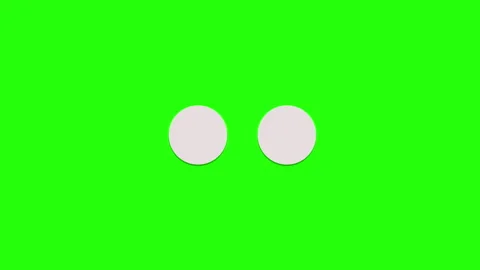Cartoon eyes blinking over green screen.... | Stock Video | Pond5