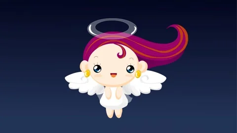 Cartoon fairytale flying 2d animation ba... | Stock Video | Pond5