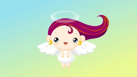 Cartoon fairytale flying 2d animation ba... | Stock Video | Pond5