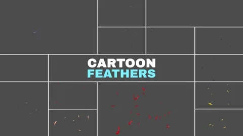 Cartoon Feathers for After Effects ~ After Effects #285007700