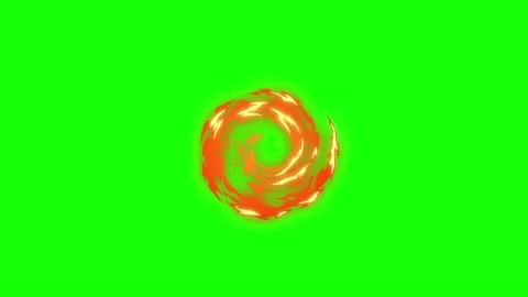Cartoon fire animation on green screen. ... | Stock Video | Pond5