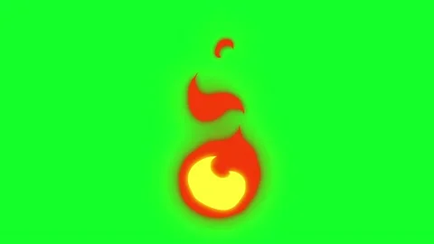 Cartoon fire loop transition animation o... | Stock Video | Pond5