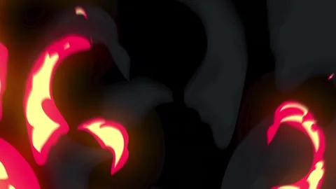 Cartoon fire transition. Fire transition... | Stock Video | Pond5