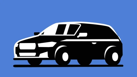Cartoon Car Silhouette Stock Videos – Royalty-Free HD & 4K Videos