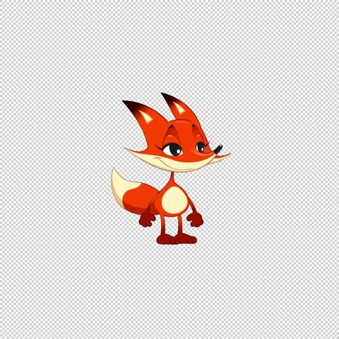 Fox Run Animation Stock Video Footage | Royalty Free Fox Run Animation ...