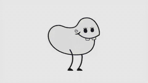 Cartoon funny animation gif character on... | Stock Video | Pond5