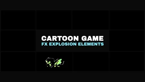 Cartoon Game FX Explosion Elements | After Effects ~ After Effects #306814052