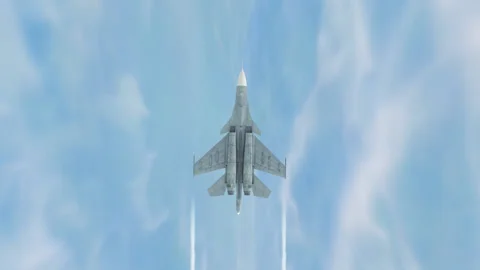 Cartoon game plane background. 3d animat... | Stock Video | Pond5