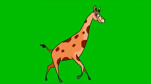 Giraffe cartoon video store