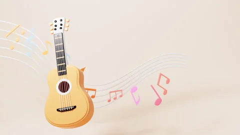 Cartoon Guitar Stock Video Footage | Royalty Free Cartoon Guitar Videos ...
