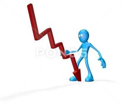 Cartoon guy and graph chart - 3d illustration: Royalty Free #79969710