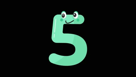 Cartoon kids number with green screen ch... | Stock Video | Pond5