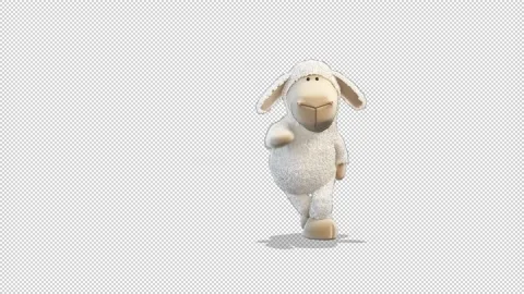 Cartoon little lamb dancing a hip hop da... | Stock Video | Pond5
