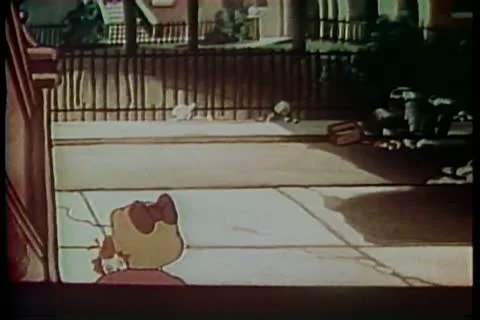 Cartoon of lost little girl standing in ... | Stock Video | Pond5