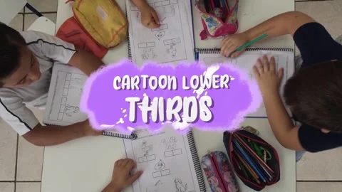 Cartoon Lower Thirds | After Effects ~ After Effects #264013649